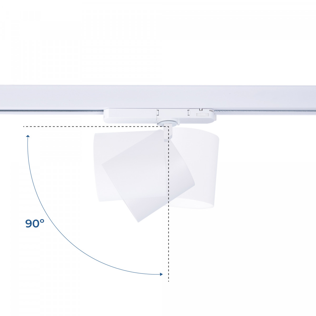 LED 3-phase track spotlight - 40W - Philips Xitanium - White