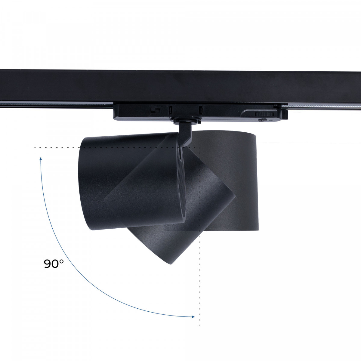 CCT LED 3-phase track spotlight - 40W - Driver KGP - Black