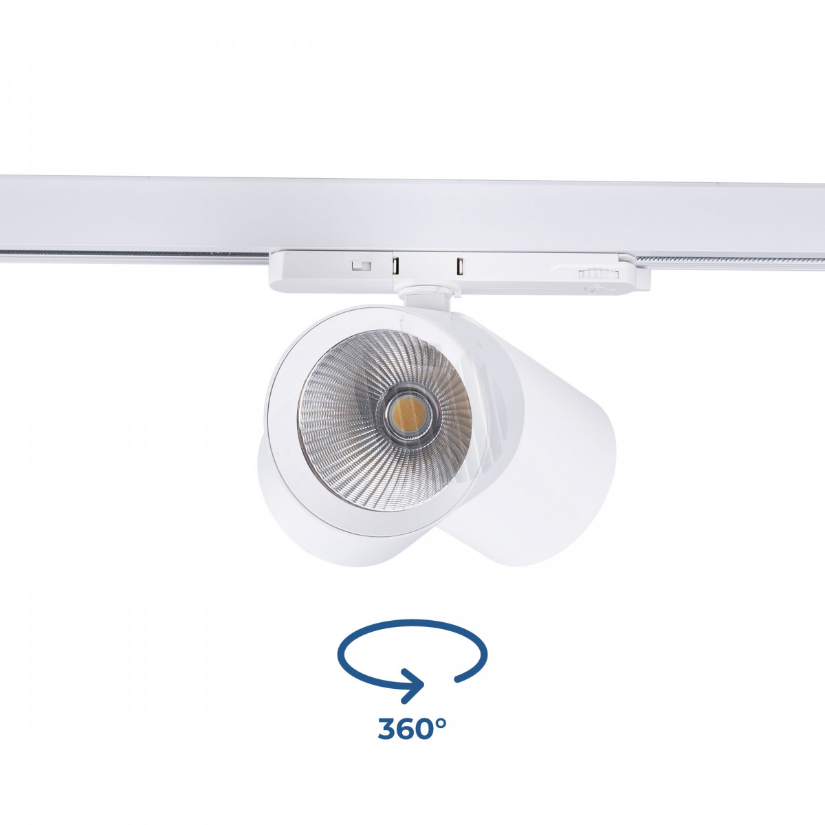 CCT LED 3-phase track spotlight - 40W - KGP Driver- White