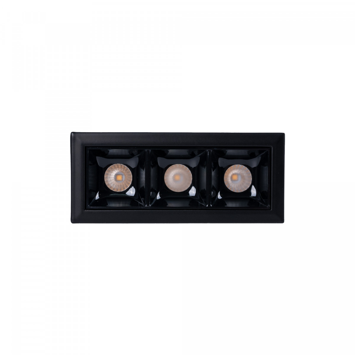 Recessed triple LED downlight - 6W -CRI90 -OSRAM Chip -Black