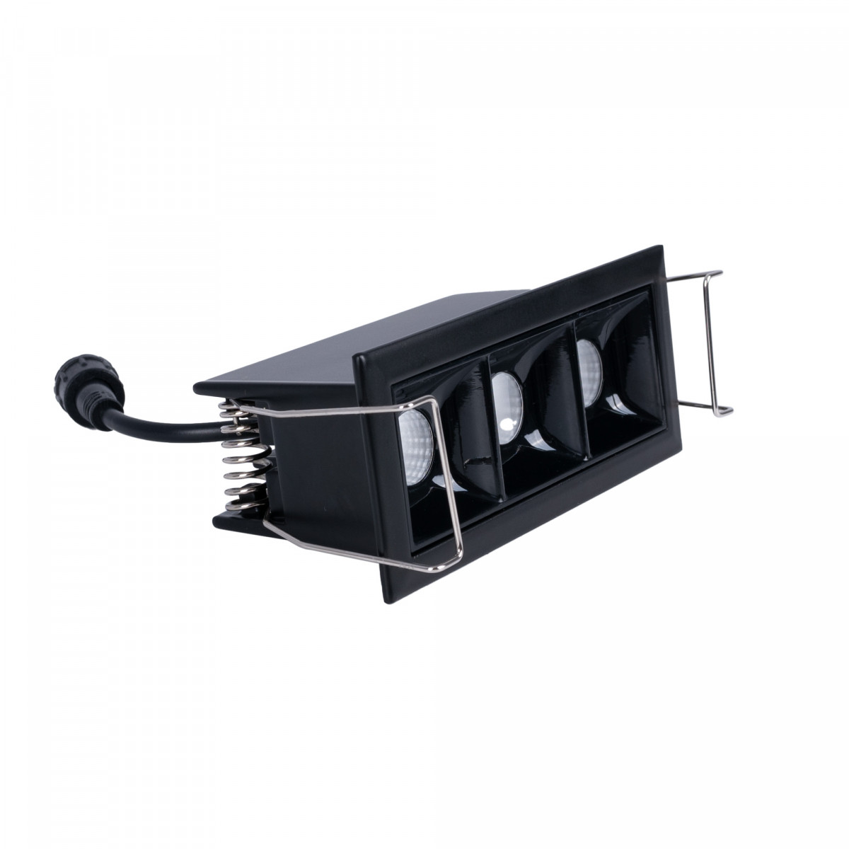 Recessed triple LED downlight - 6W -CRI90 -OSRAM Chip -Black