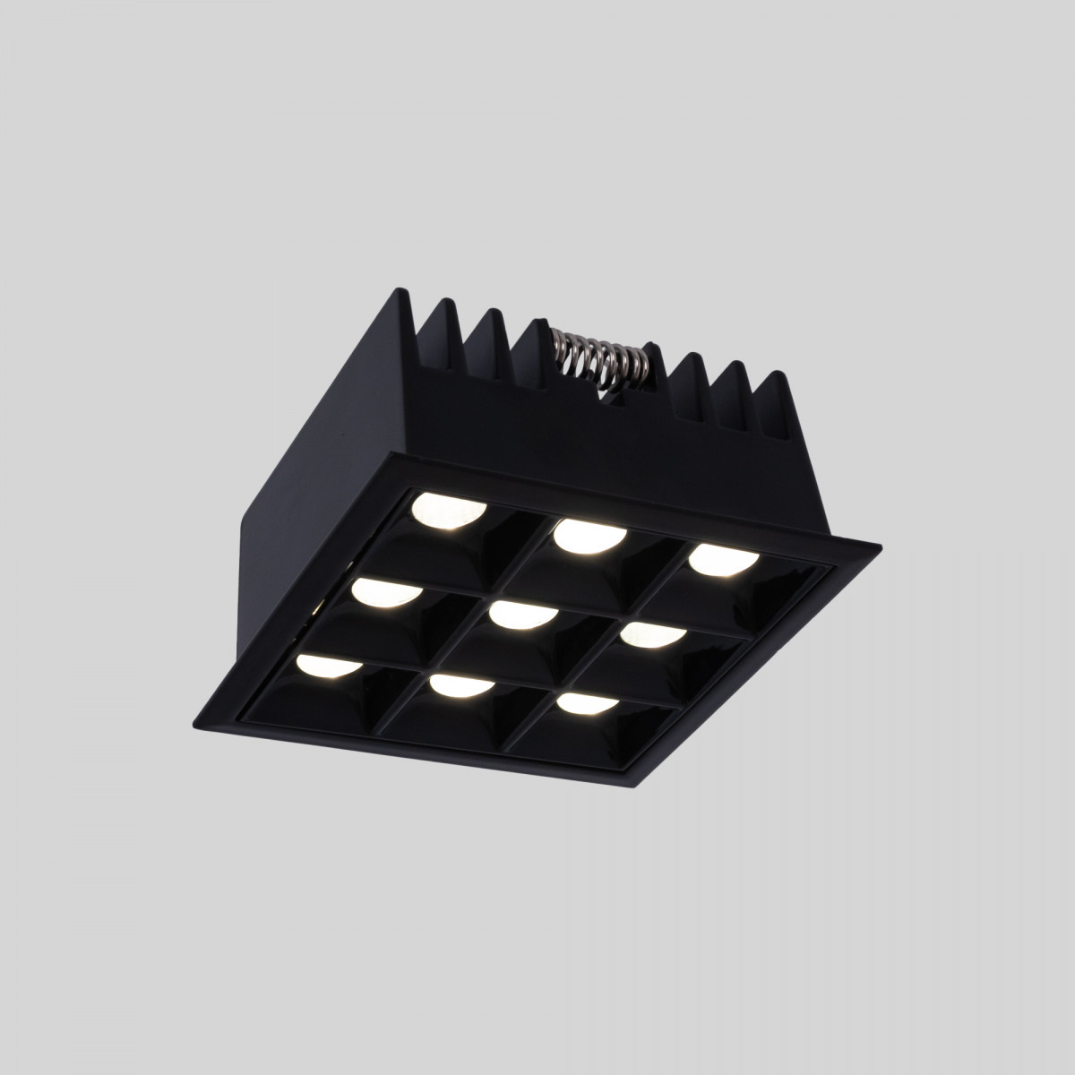 Recessed square LED downlight - 18W - CRI90 - OSRAM - Black