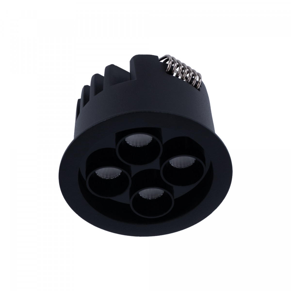 Recessed round LED downlight - 8W - Osram Chip -UGR18 -Black