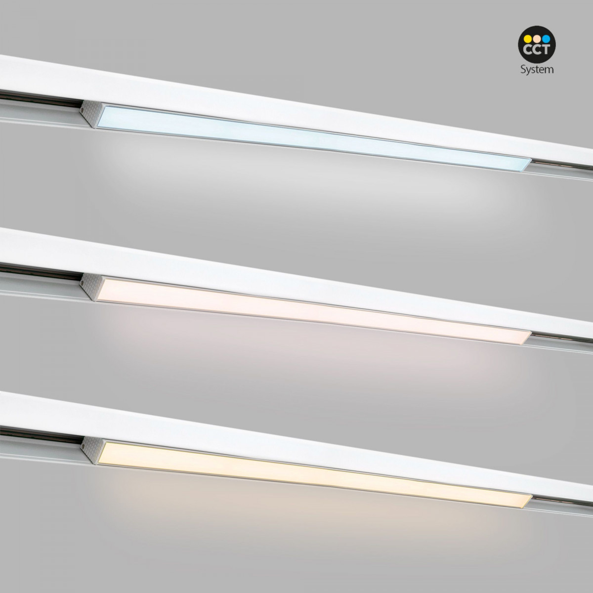 Magnetic linear track light -RGB + CCT -24W -Mi Light -White