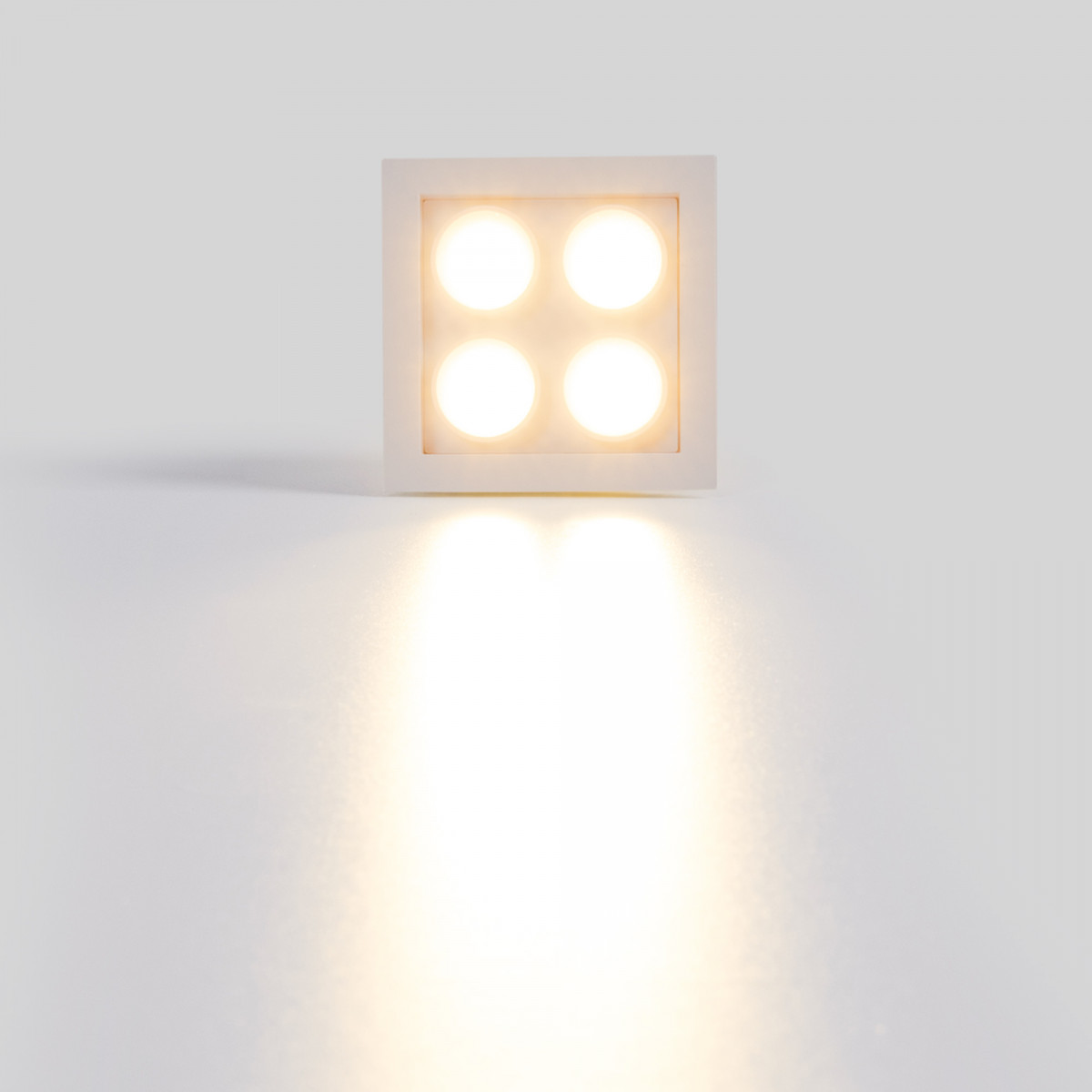 Recessed square LED downlight - 8W -Osram Chip -UGR18 -White