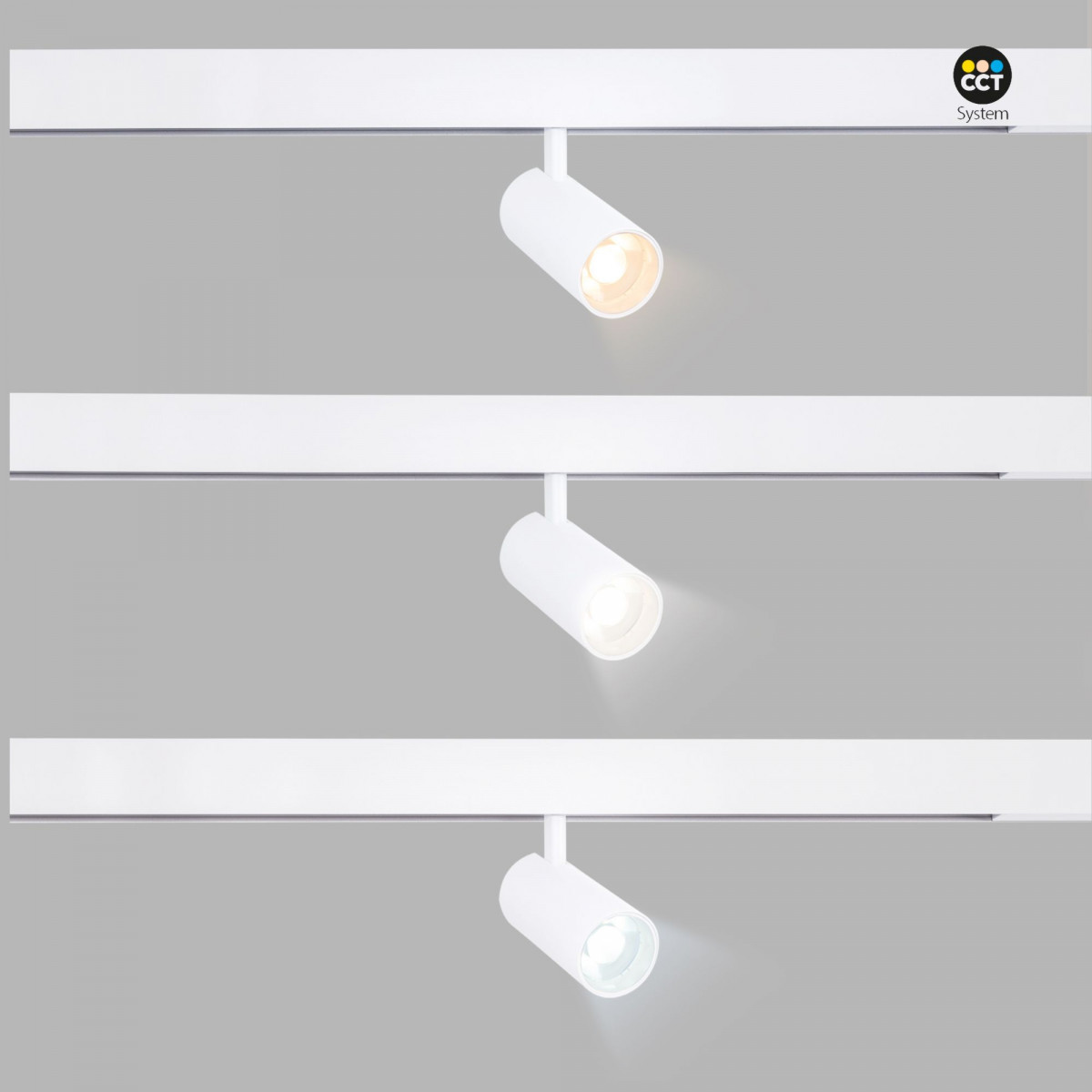 RGB + CCT magnetic track LED spotlight - 48V - 12W - White