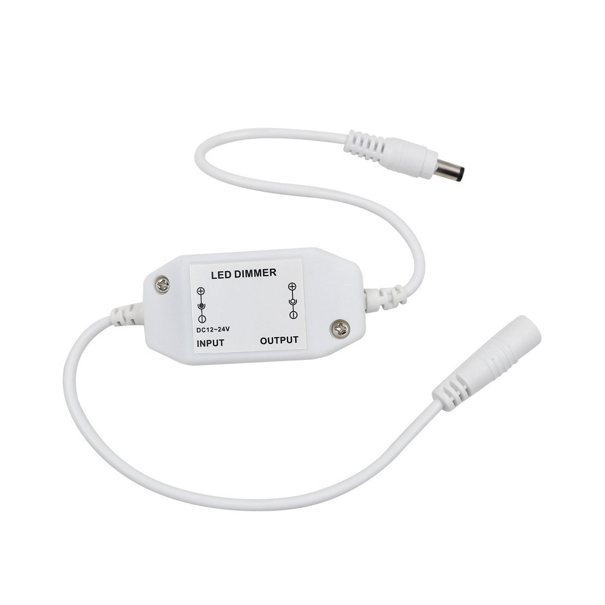 Dimmer for single colour LED strip - 12-24V DC - 2A