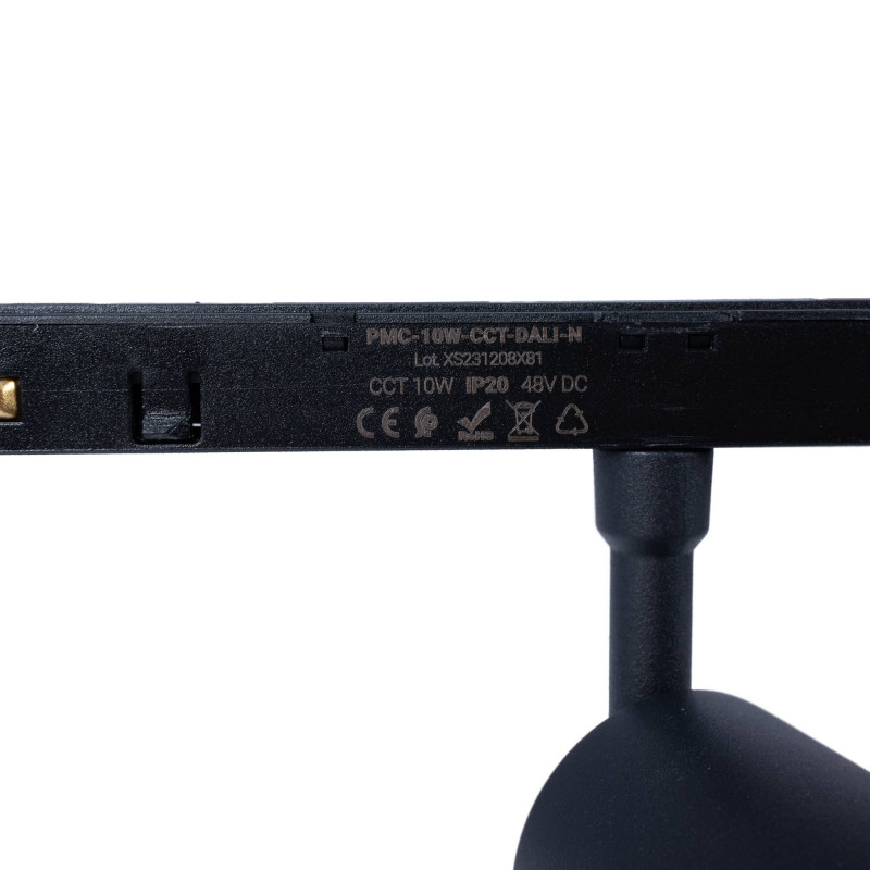 Magnetic track LED spotlight - 48V - 10W - DALI-2 - Black