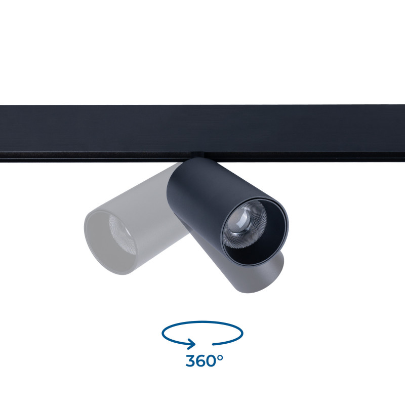 Magnetic track LED spotlight - 48V - 20W - DALI-2 - Black