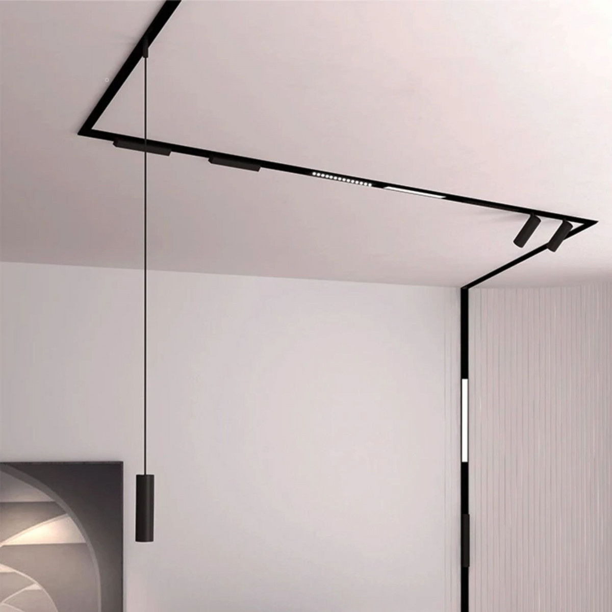 Magnetic linear track light 48V - CCT - 12W - DALI-2 - UGR18