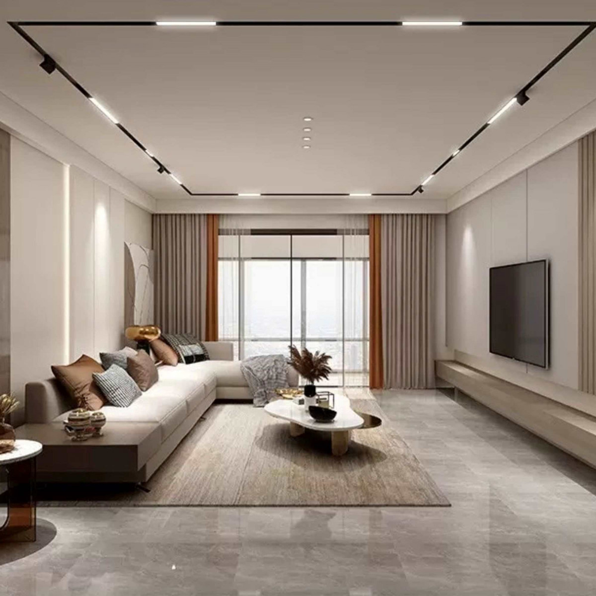 Opal adjustable linear track light 48V - CCT - 18W - DALI-2