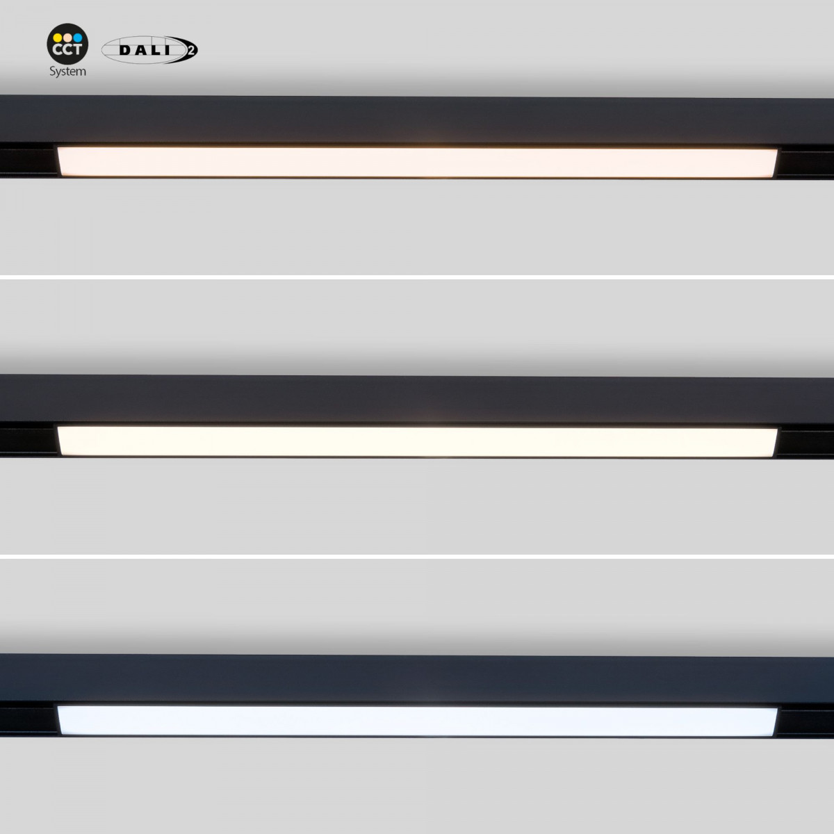 Opal adjustable linear track light 48V - CCT - 20W - DALI