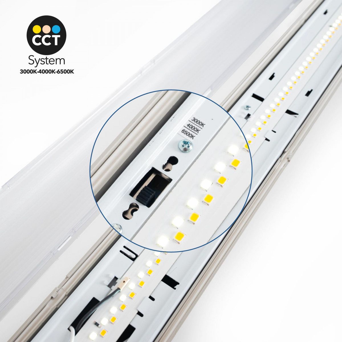 LED Tri proof light / Emergency light - CCT - 120cm - 40W