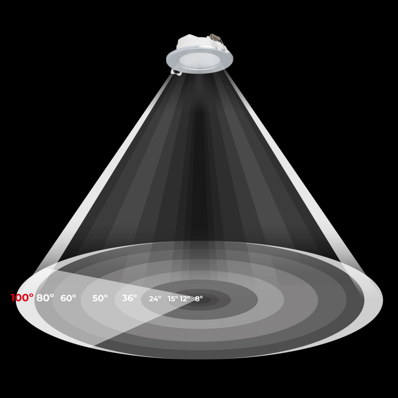 Outdoor LED Downlight Kit 5W - 4000K + Interchangeable bezel