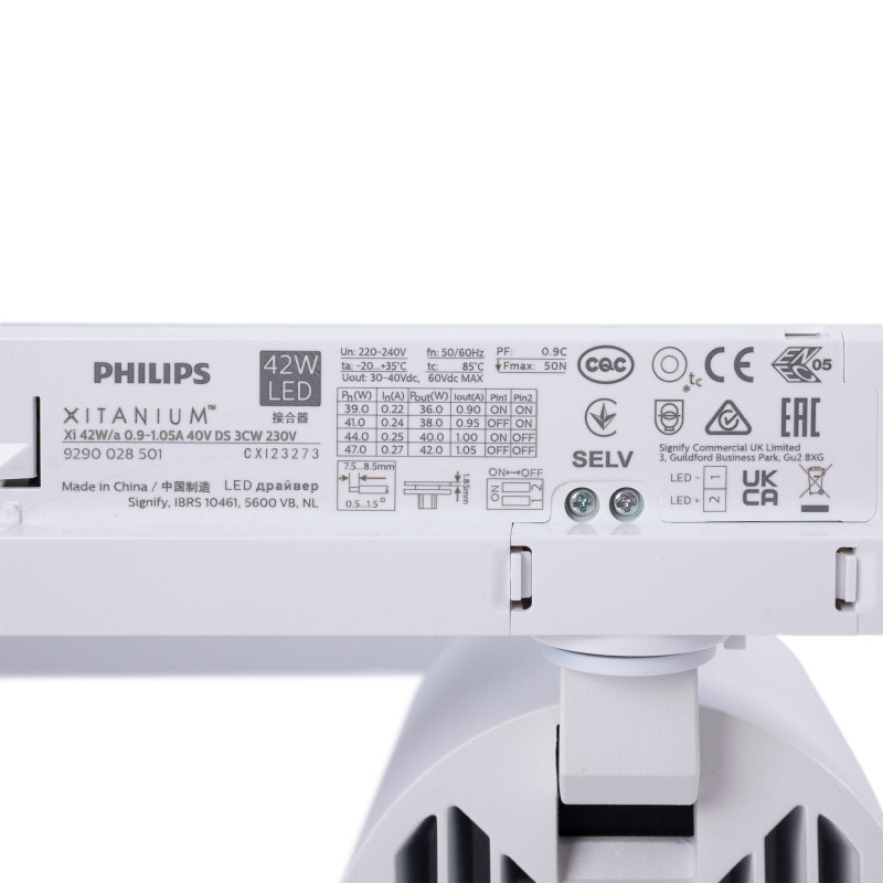 LED 3-phase track spotlight 40W - Fish and Seafood -Philips
