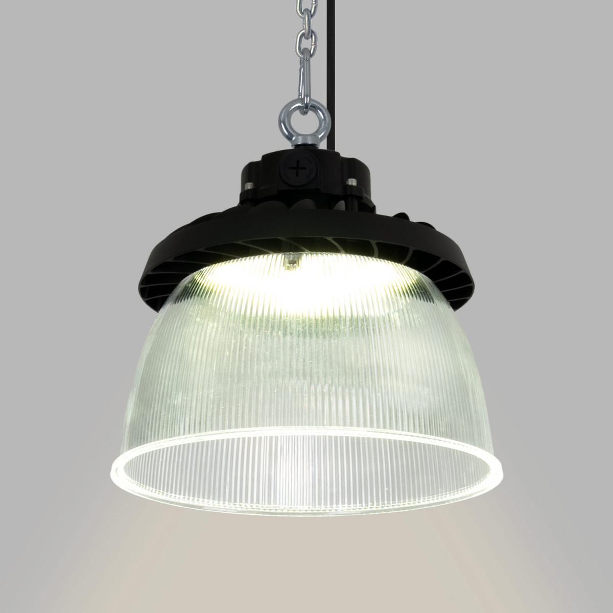 Polycarbonate diffuser for industrial LED High Bay - 90°