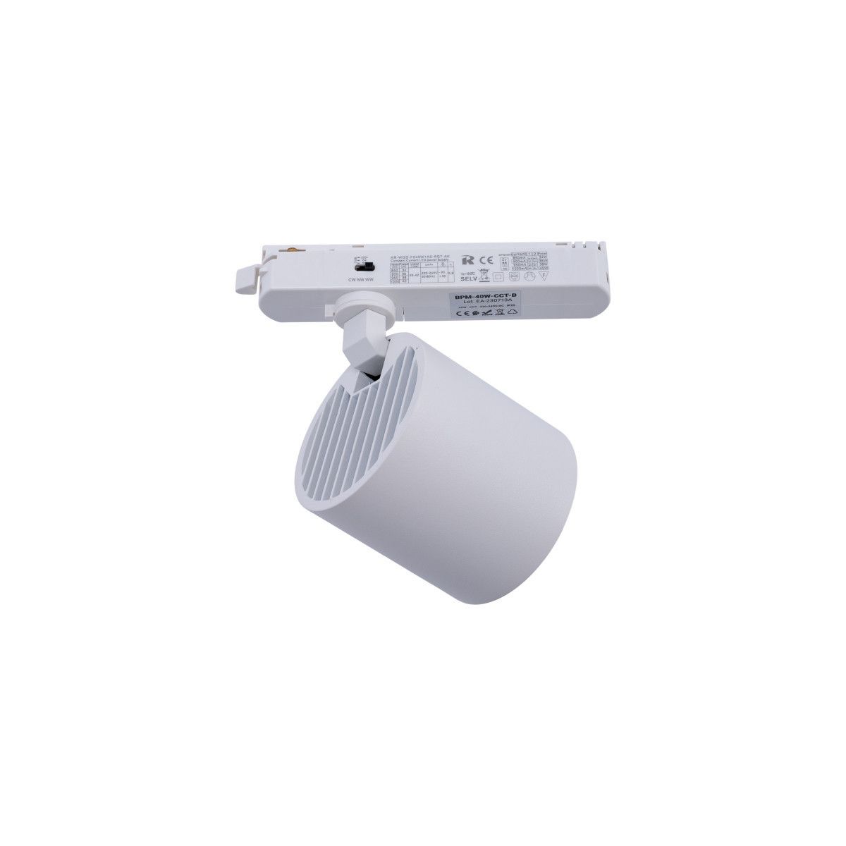 LED 1-phase track spotlight - 40W - Fish and Seafood -CRI 90