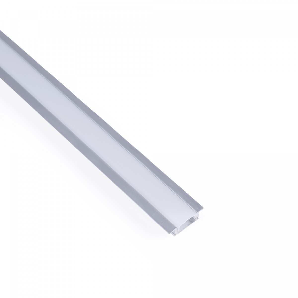 Recessed LED Profile - 24.5x7mm - Complete Kit - 1 Meter