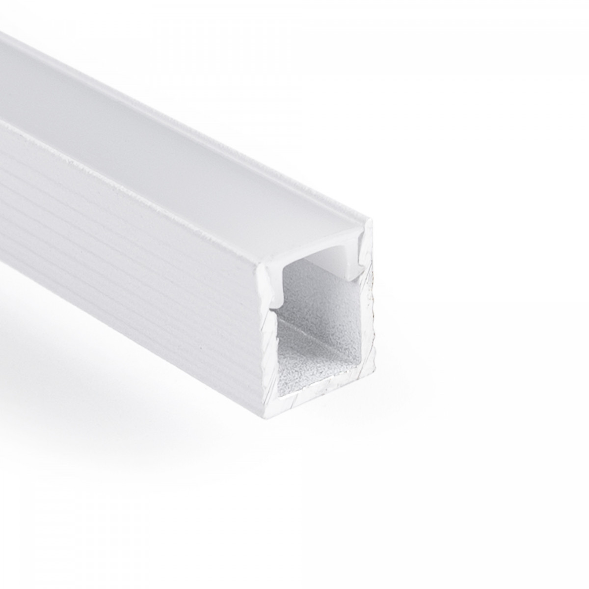 LED strip profile with diffuser - Complete kit - 9x7mm - LED strip ≤5mm ...