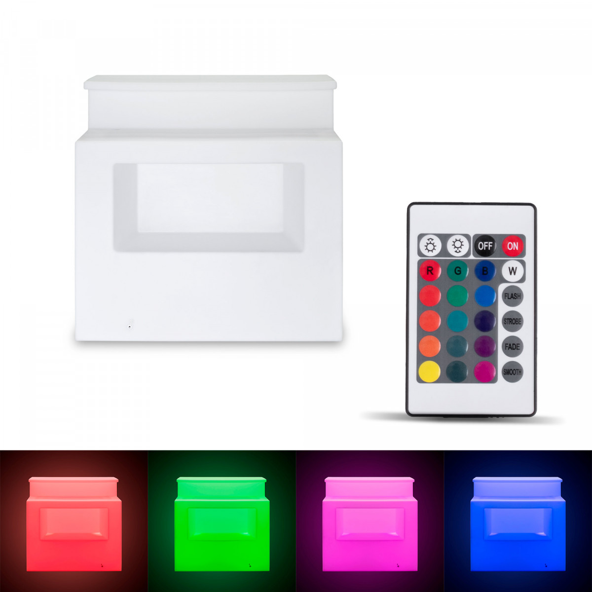 RGBW LED Bar counter - 2 x 5W - Rechargeable