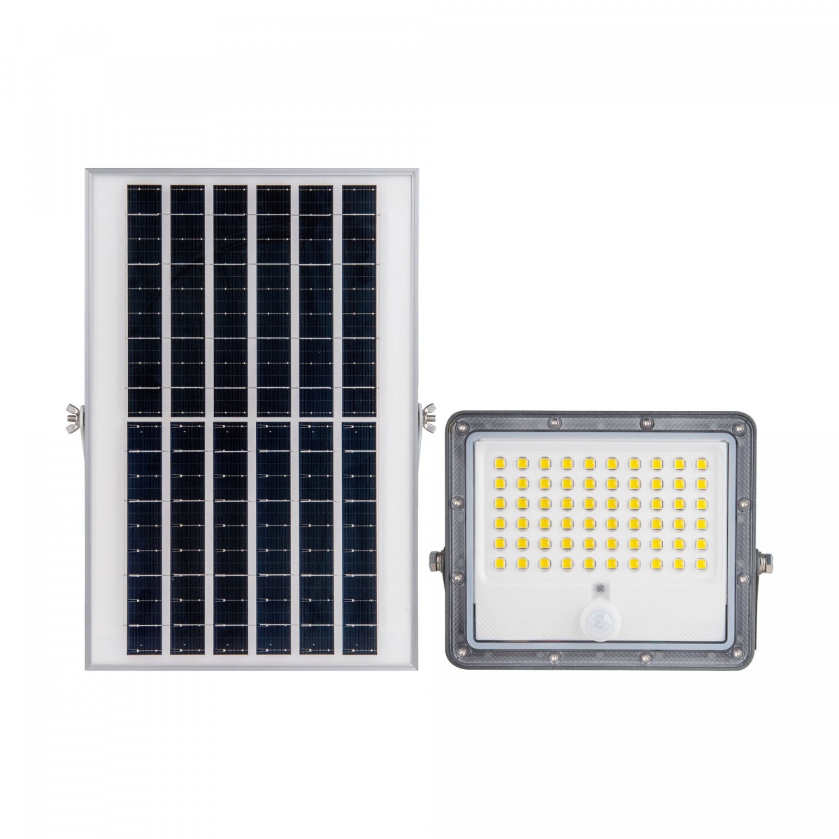 12W Solar Security Spotlight - PIR Sensor and Remote Control - 4000K - IP65