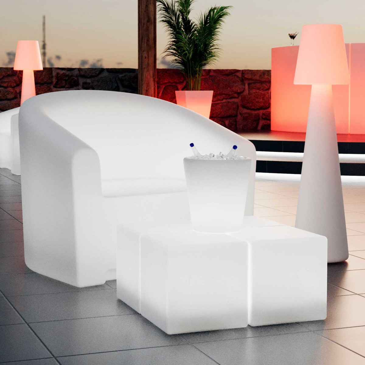 LED RGBW Light Sofa - 16W - Rechargeable
