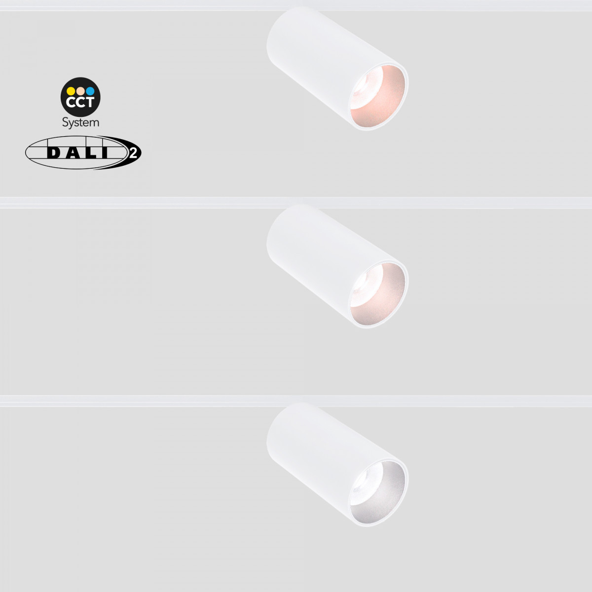 LED spotlight for magnetic track 48V - 20W - DALI - 2 dimmable