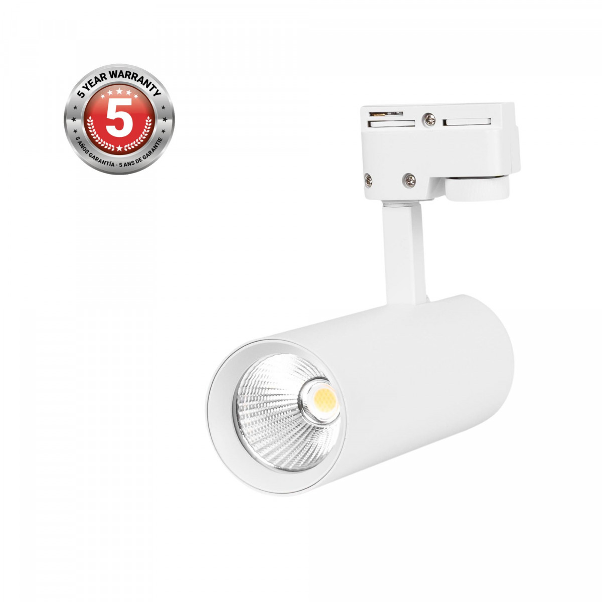 LED spotlight for single-phase track - CCT - 15W - CRI 90 - KGP Driver