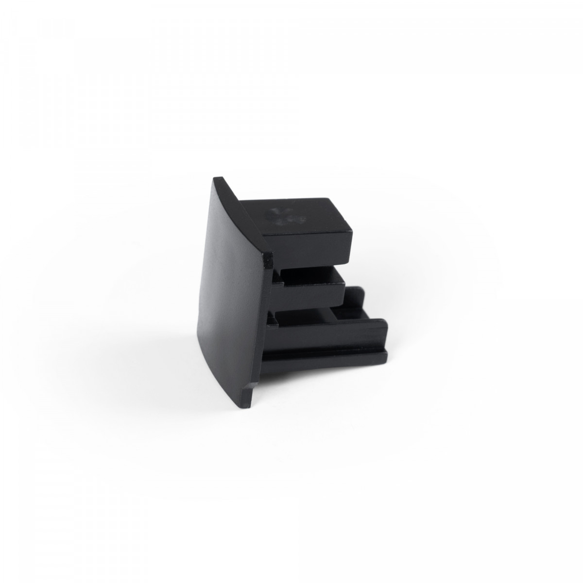 End cap for surface-mounted three-phase track - Compatible with DALI