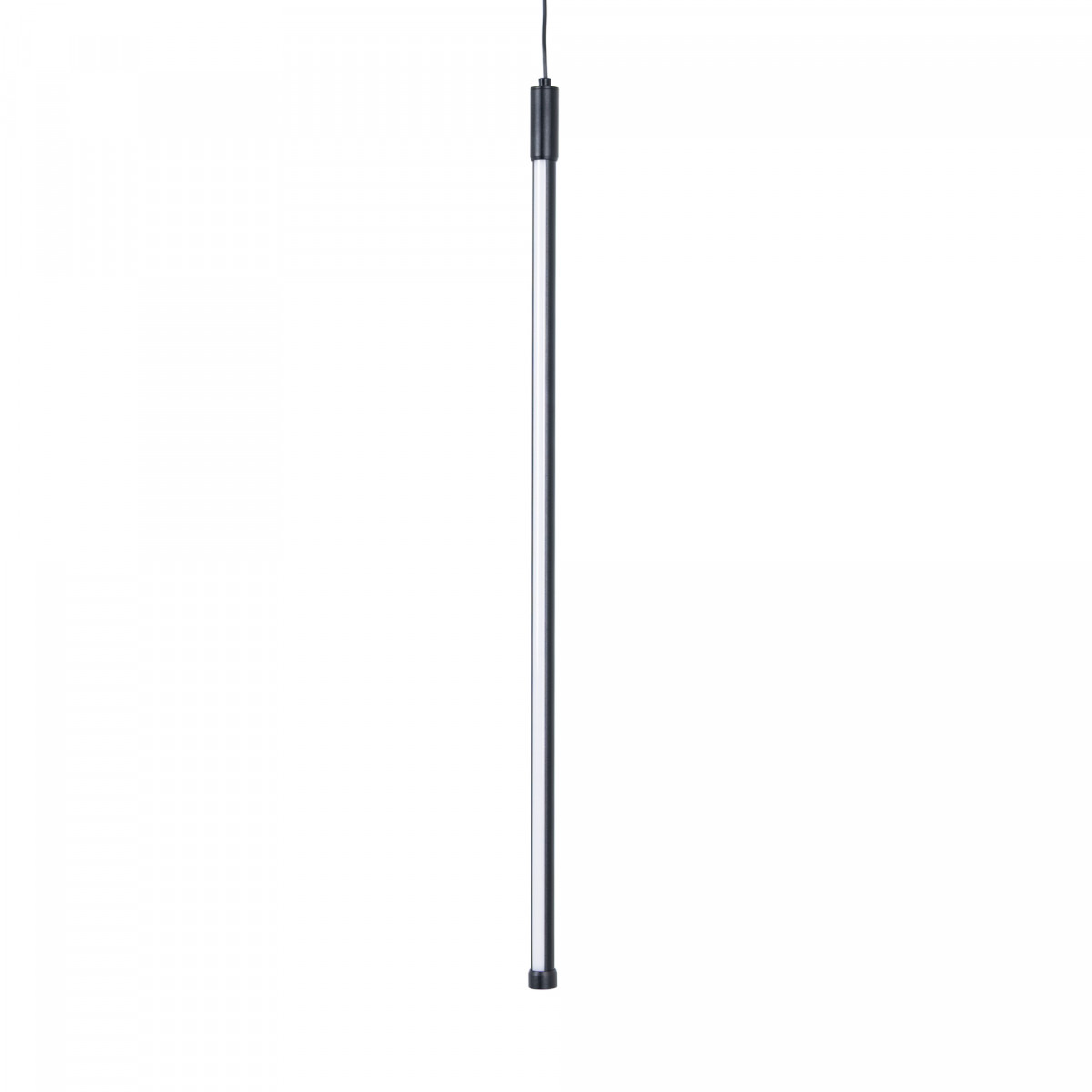 Vertical LED pendant lamp for magnetic track - 48V - 12W - 2800K - Black