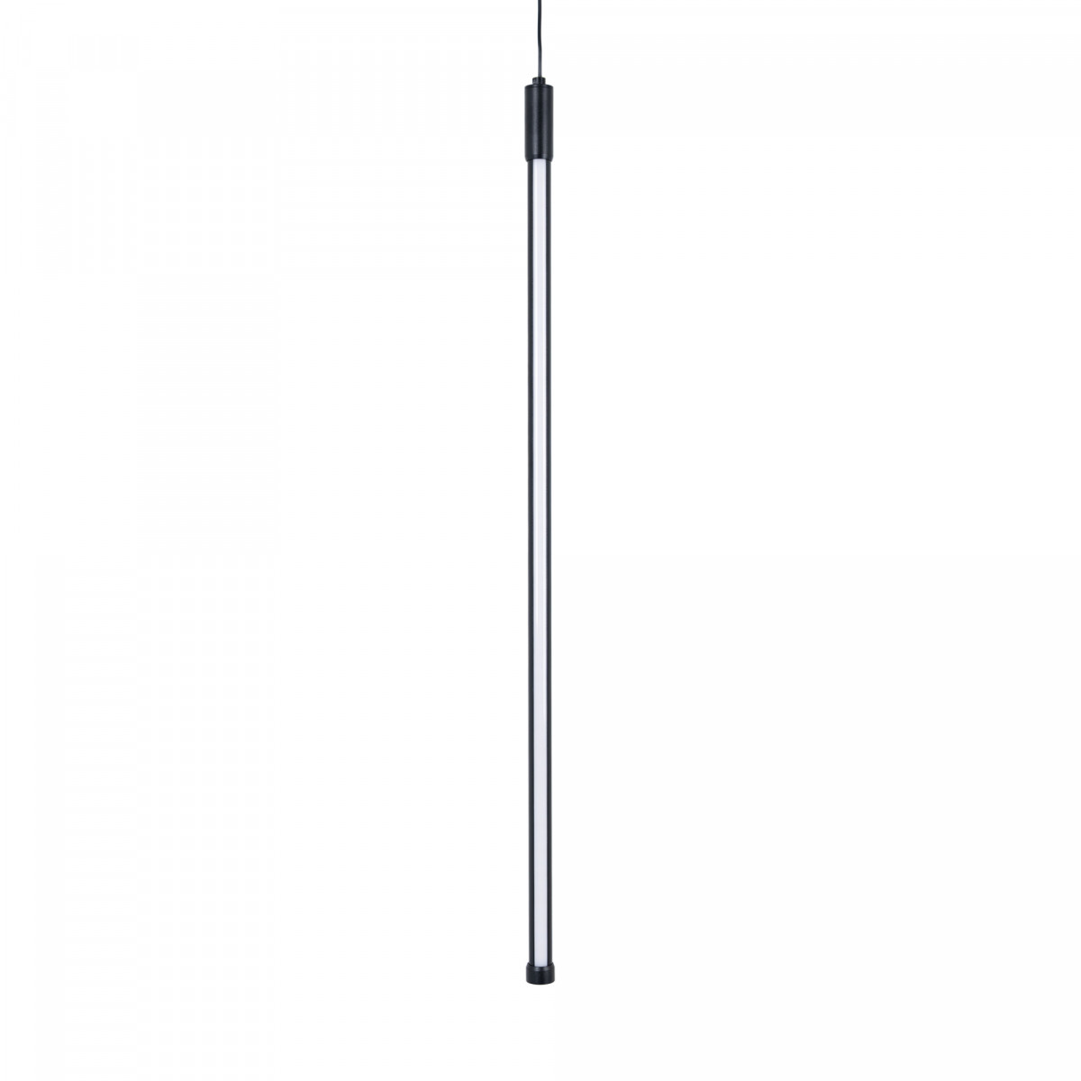 Vertical LED pendant lamp for magnetic track - 48V - 12W - 2800K - Black