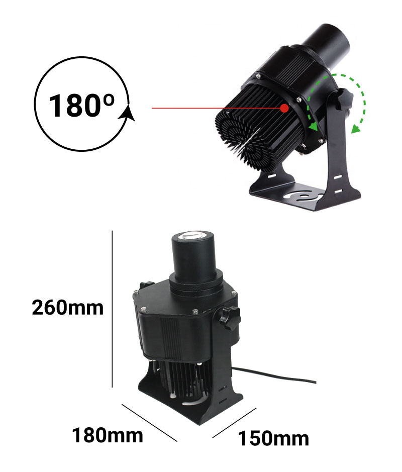 Proyector LED GOBO | Proyector de logos LED 30W de exterior