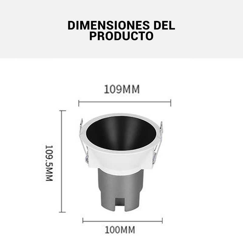 Foco LED downlight 11W 24º Recto "KOPPA"