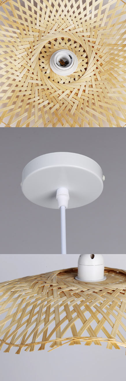 Suspension en osier "LISA" - E27| Plafonniers en fibres naturelles ...