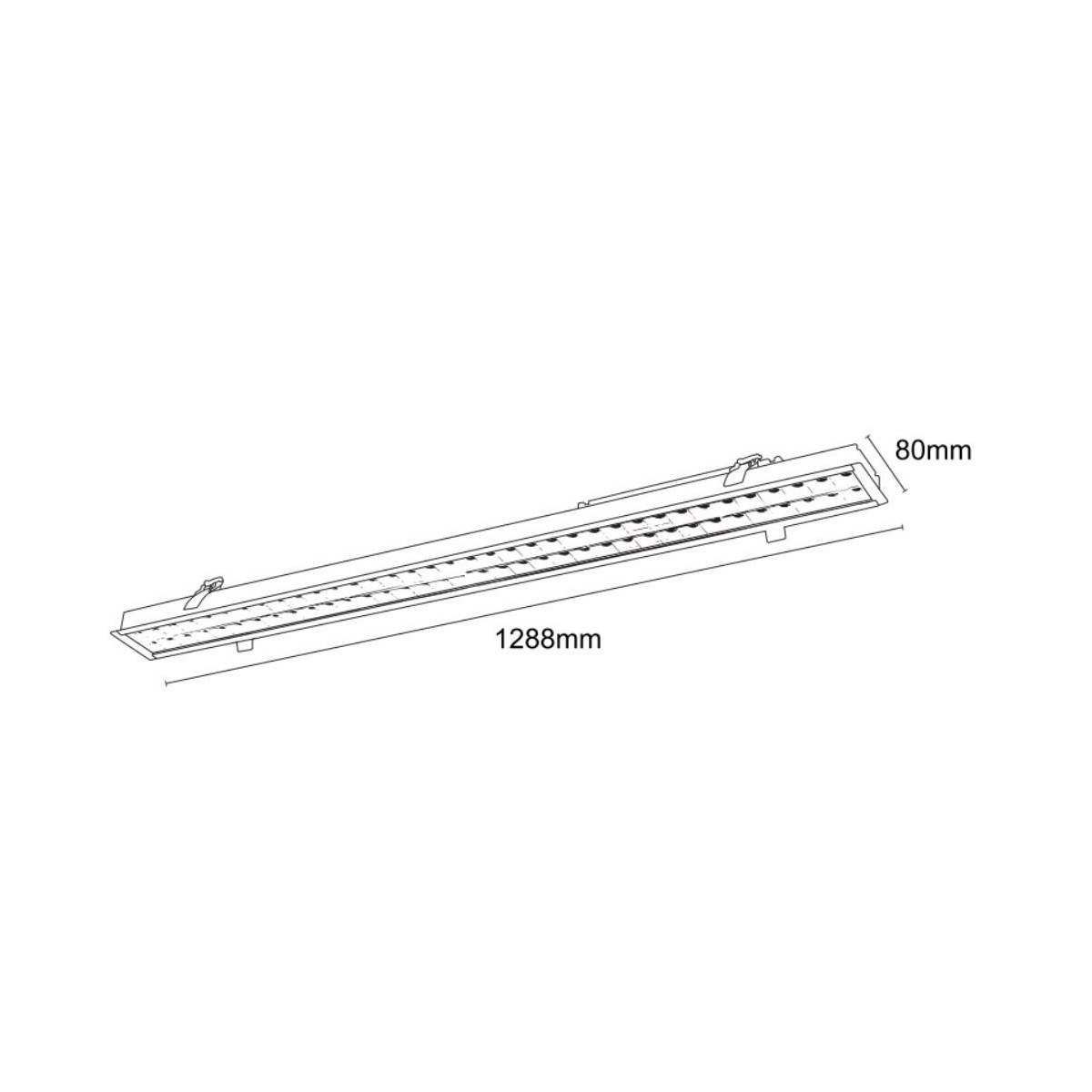 Faretti LED da incasso lineare 40W OSRAM | LAMPADE LINEARI