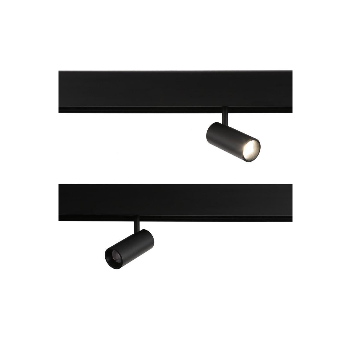Faretto LED a binario magnetico 48V - 18W - Nero