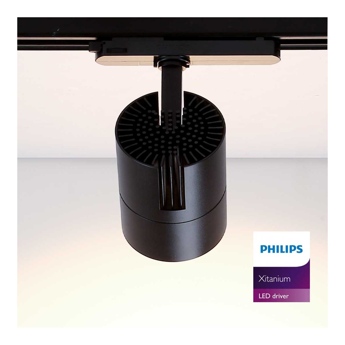 Spot trifase per binari LED CCT 42W - CRI 95 - Driver Philips Xitanium integrato