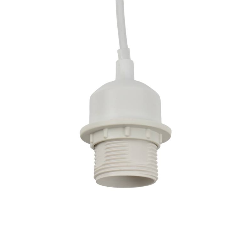 Portalampada E27 con cavo in PVC, interruttore e spina Portalampada E27 con cavo in PVC, interruttore e spina