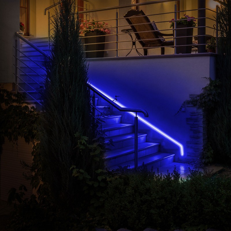 Flexibele LED neon 24V/DC 4x10mm - 5 meter - Complete set - IP67 - 11W ...