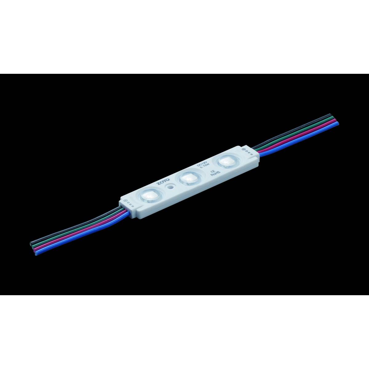 Corrente de módulos LED RGB para sinalizar logotipo e fachada IP65