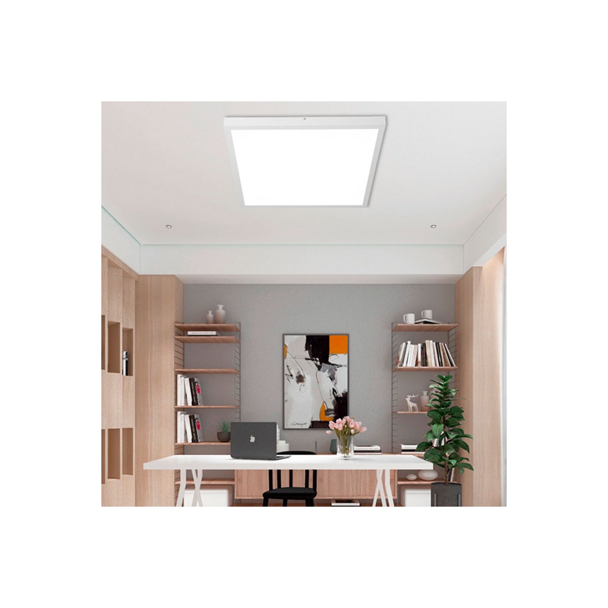 Painel LED slim de superfície 60x60cm - Driver OSRAM - 40W - UGR18 ...