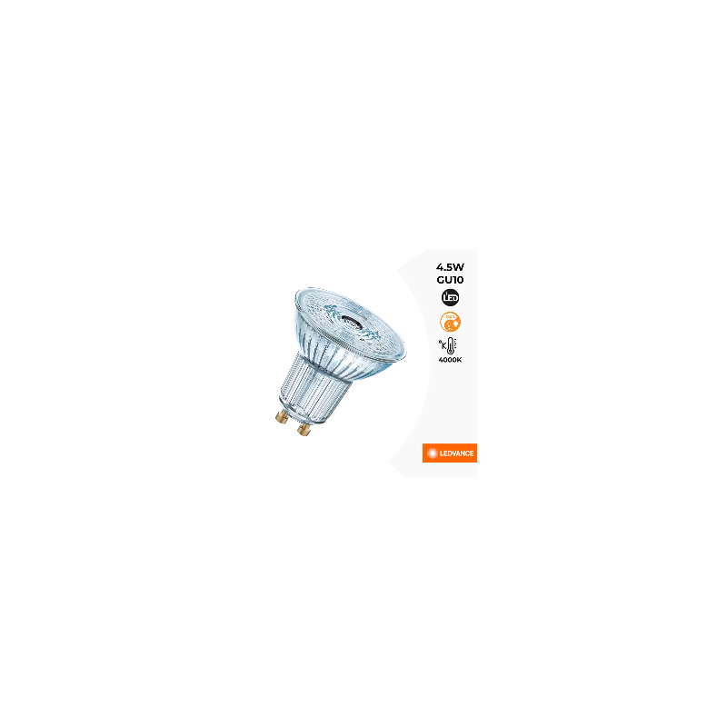 Lâmpada GU10 LED OSRAM Parathom DIM PAR16 5,5W 36º regulável 4000ºK