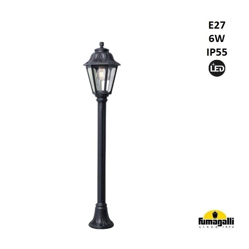 Candeeiro LED exterior FUMAGALLI "MIZAR/ANNA" - 110 cm - 6W - E27 - IP55