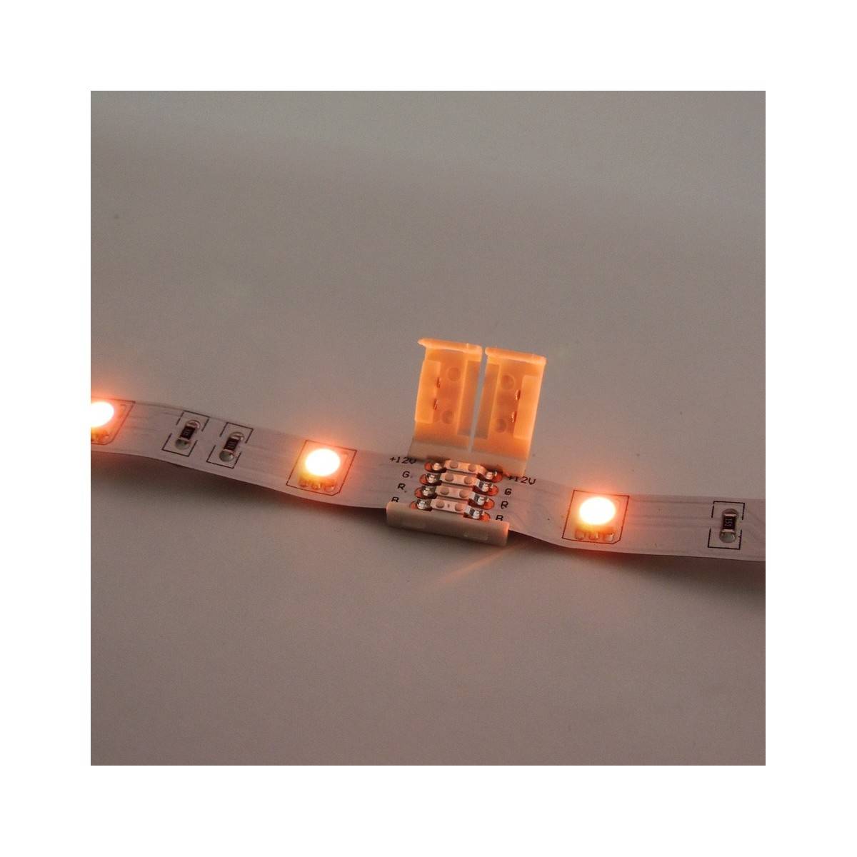 Conector para fitas de LED 12V RGB direto sem cabo | B·LED