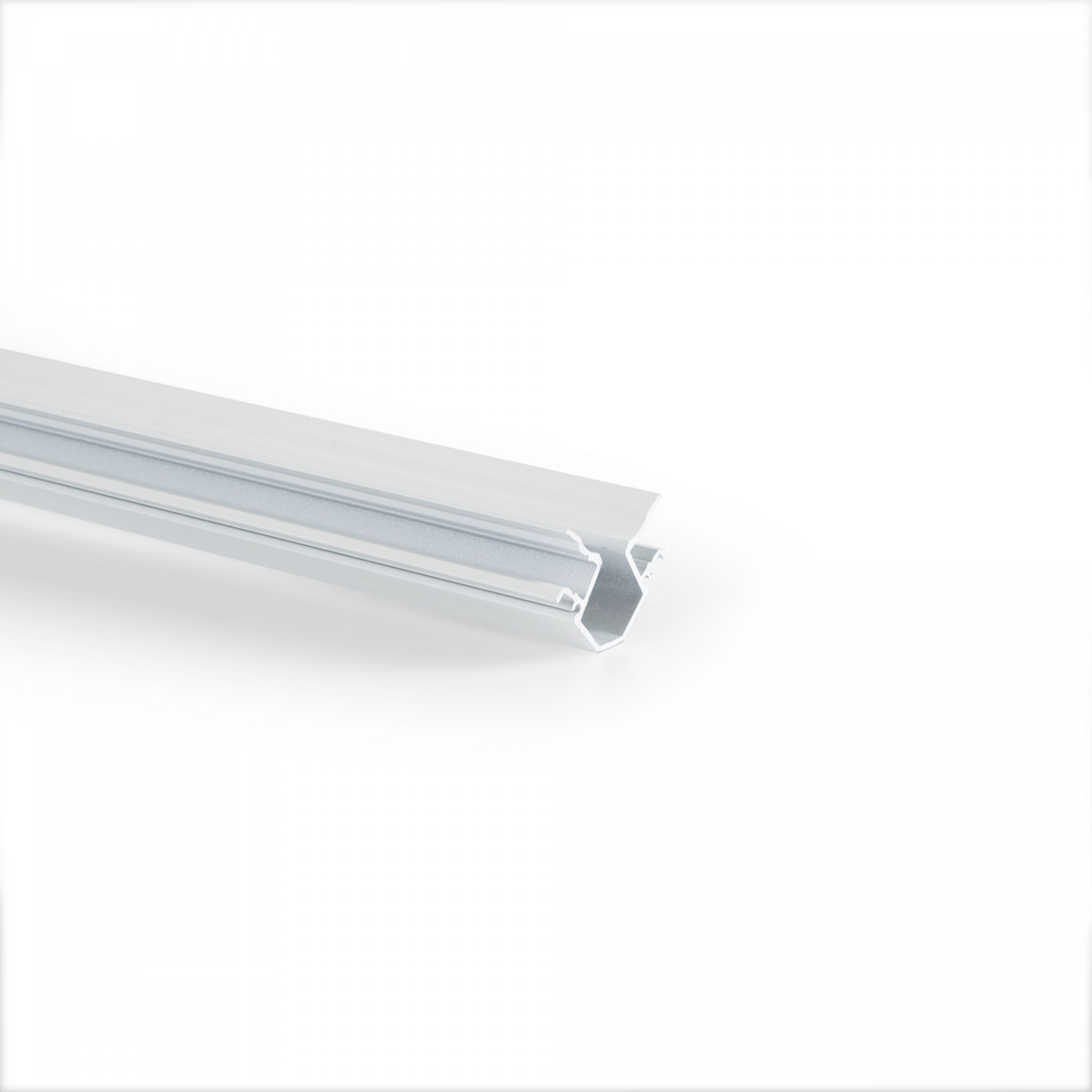 Perfil de canto em alumínio - Fita dupla LED - 38,7x39mm -2m